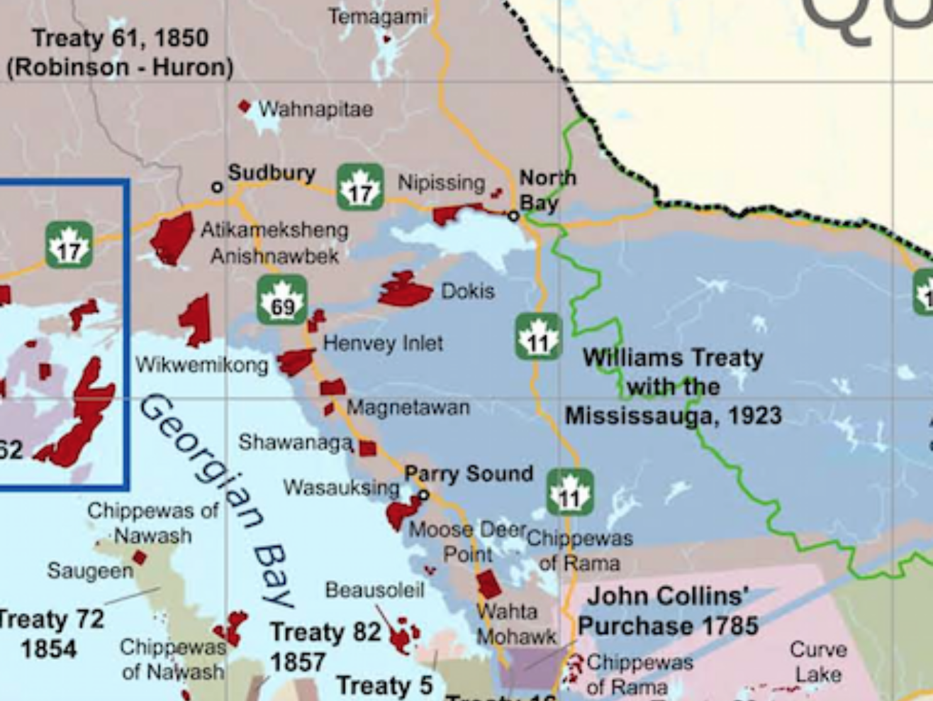 First Nations and Treaty Map – Near North District School Board