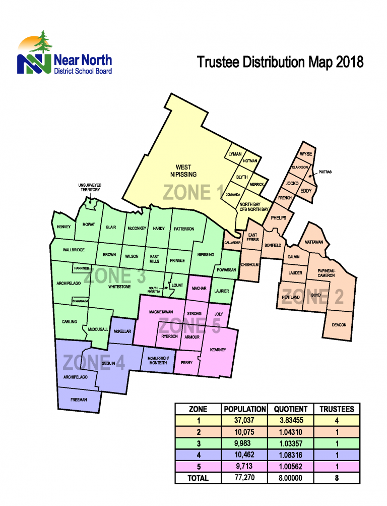 Trustee Distribution Map – Near North District School Board