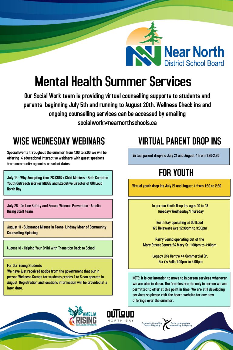 Summer Mental Health Services and Camps Available – Near North District ...