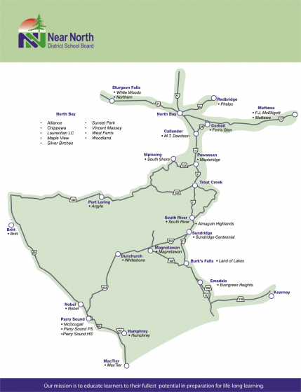 District Map – Near North District School Board