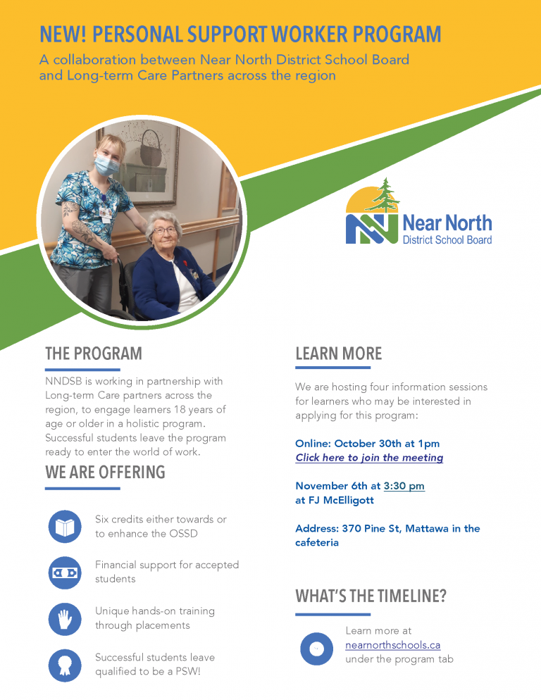 Personal Support Worker – Near North District School Board