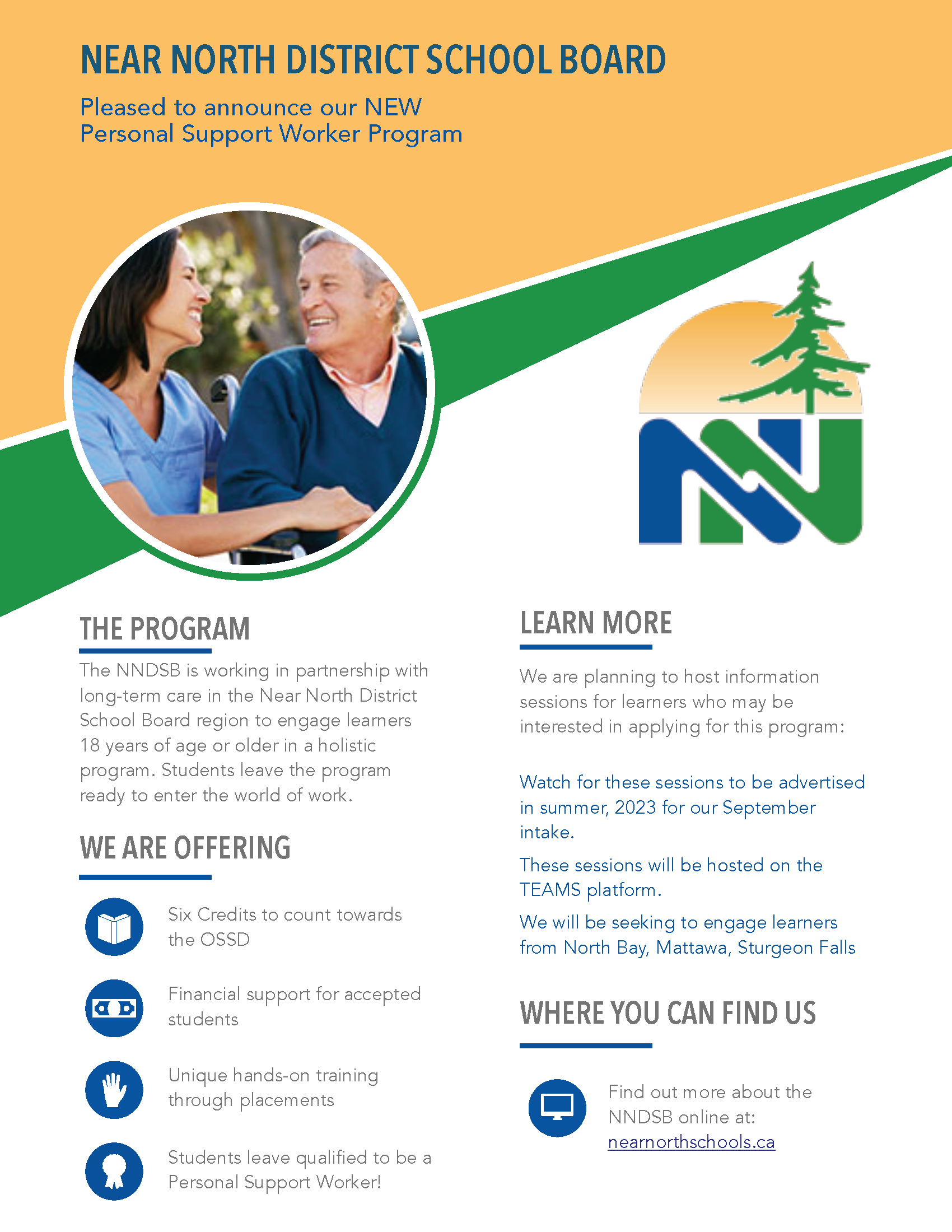 Personal Support Worker – Near North District School Board