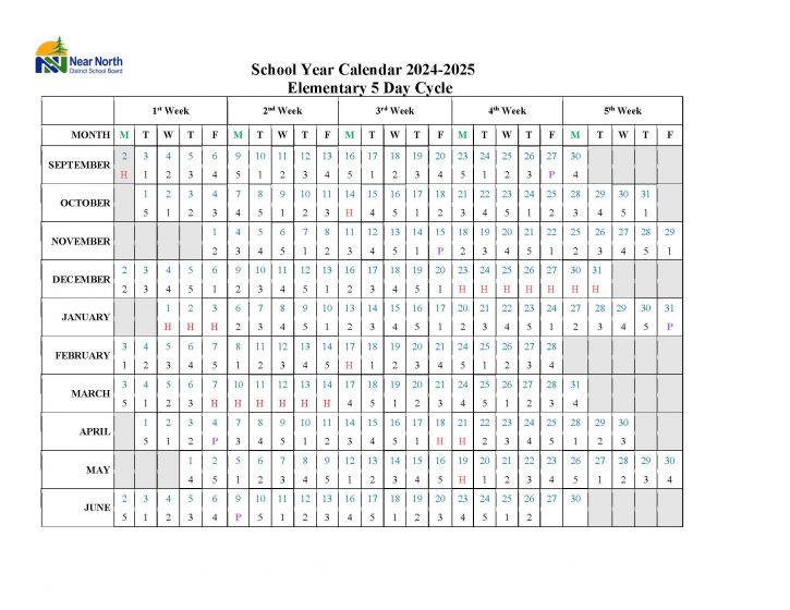 School Year Calendar – Near North District School Board